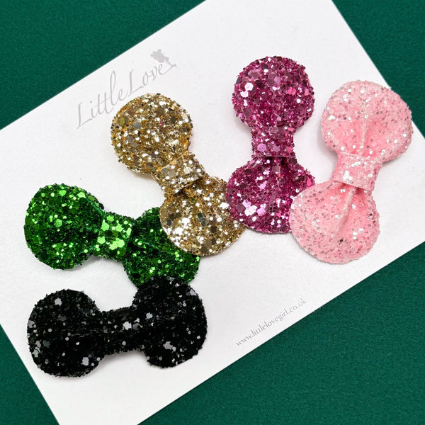 Little Love Girls Hair Accessories, handmade hair bows UK, Velvet Bows